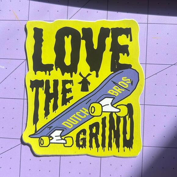 Other | Dutch Bros Love The Grind Sticker | Poshmark